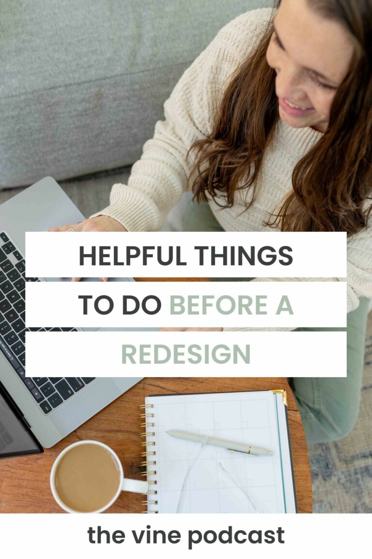 Helpful Things to Do Before a Redesign • Grace + Vine Studios